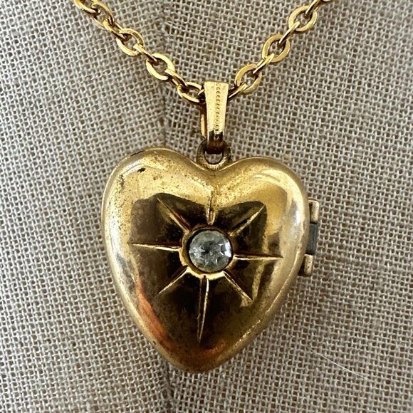Avon | Jewelry | Vintage Avon Perfume Heart Locket Necklace | Poshmark